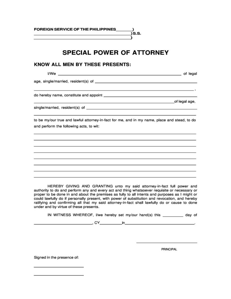 50 Free Power Of Attorney Forms Templates Durable - Power Of Attorney Forms