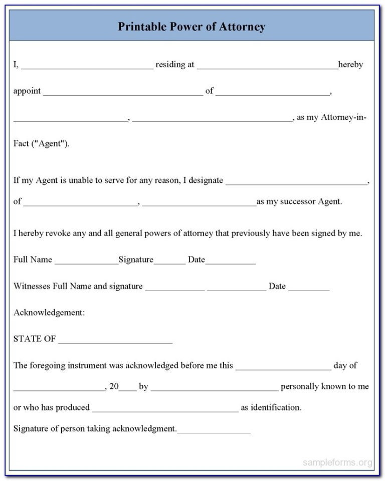 Free Printable Medical Power Of Attorney Free Printable - Power Of ...