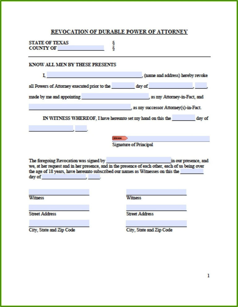 Relinquish Power Of Attorney Sample Letter Form Resume - Power Of ...
