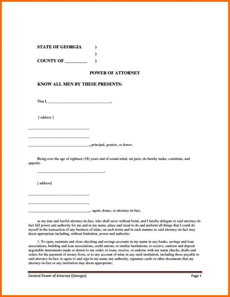 Simple Power Of Attorney Form Template SampleTemplatess - Power Of ...